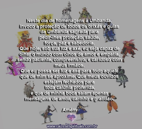 Prece a todos os Orixás e guias da Umbanda para iniciar o dia | Raizes ...